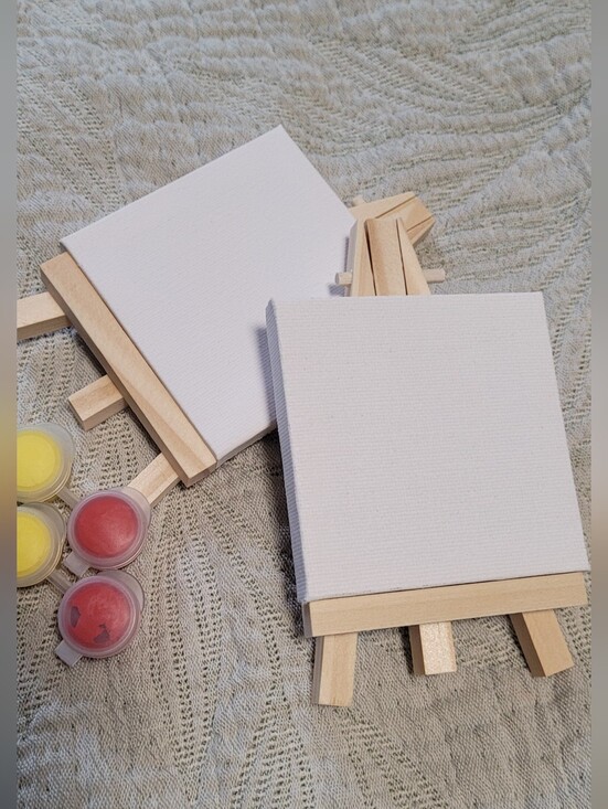 Toys | 1 For 10 Bundle And Save 2 Mini Canvas Easel Set With Paint Pots ...